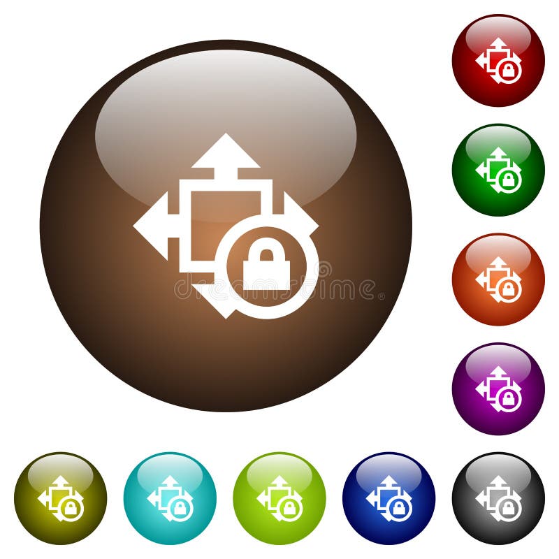 Size Lock Color Glass Buttons Stock Vector - Illustration of adjustment ...