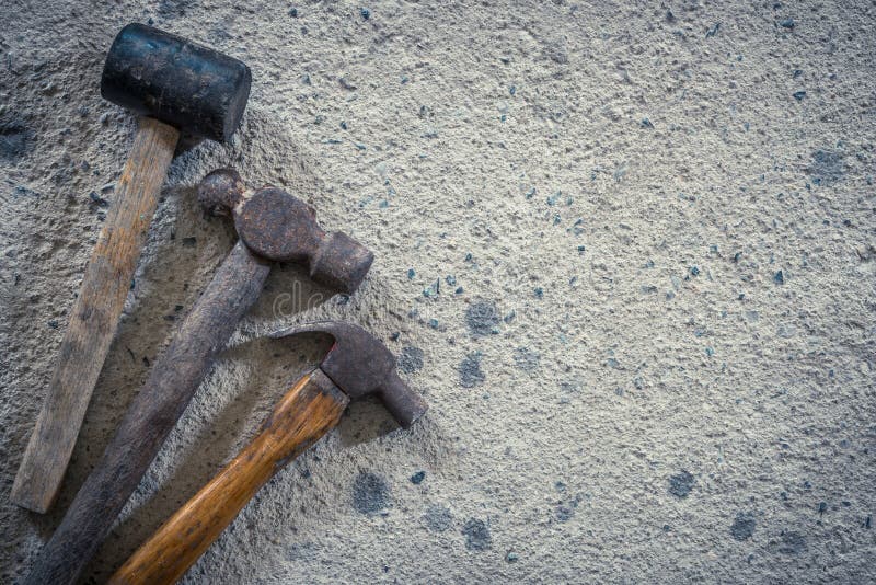 The Size of the Old Hammer Type - Stock Image Stock Photo - Image of ...