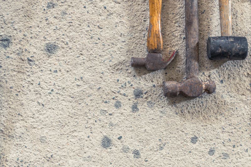 The Size of the Old Hammer Type - Stock Image Stock Photo - Image of ...