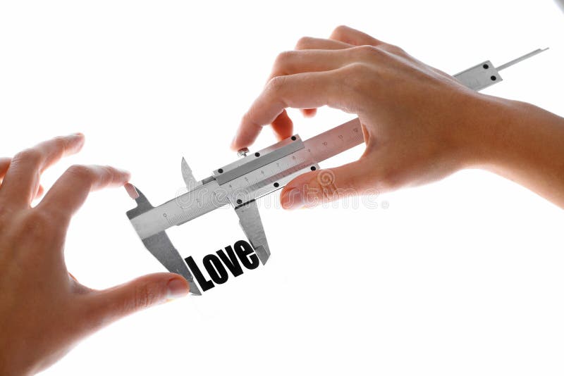 The size of our love stock image. Image of caliper, married - 36101177