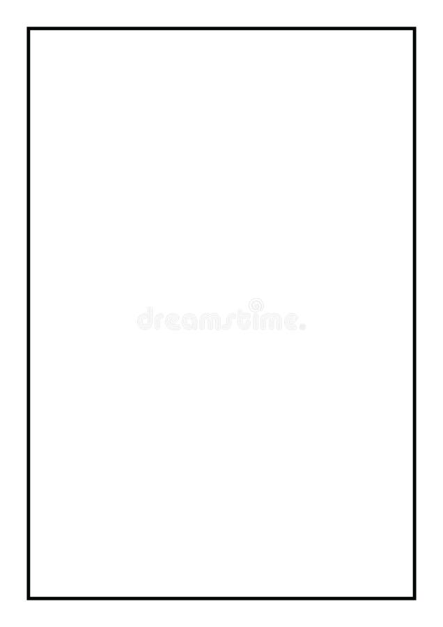 A4 Size Paper with Black Border Stock Illustration - Illustration of ... A4 Size Paper with Black Border Stock Illustration - Illustration of ...