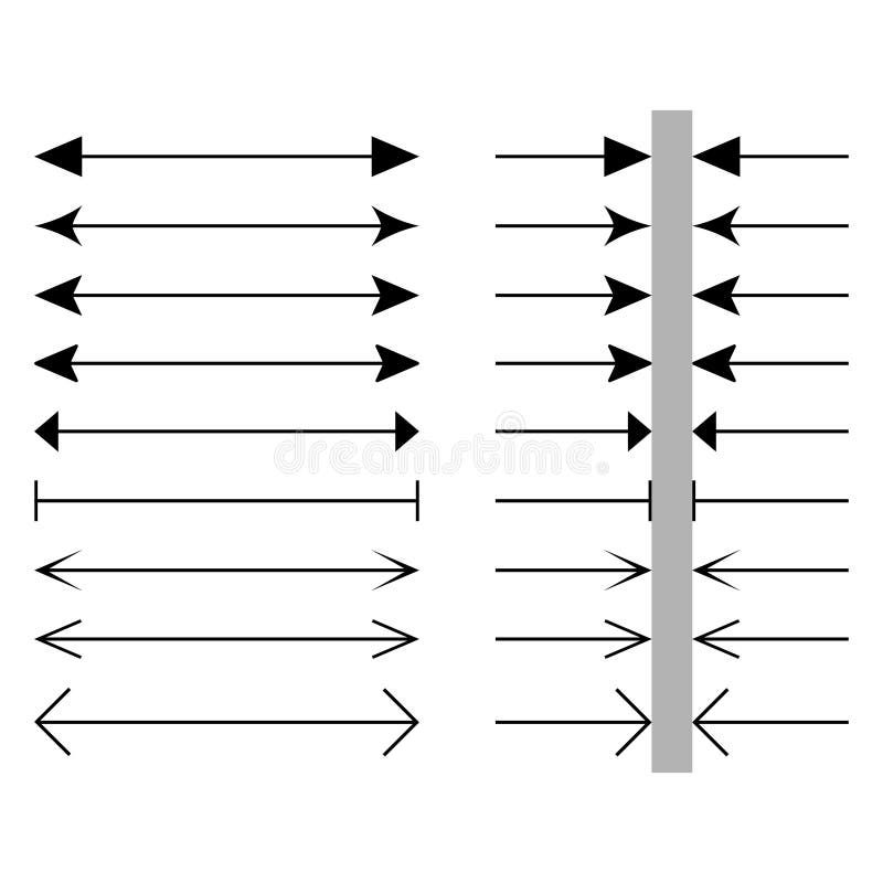 Size and Square Dimension and Measuring Linear Icon Set. Acreage Line ...