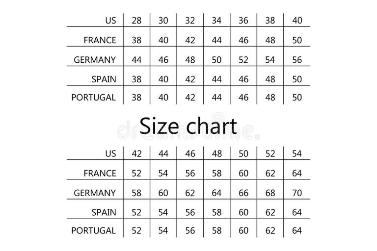 Chart Table Size Stock Illustrations – 375 Chart Table Size Stock ...