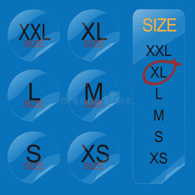 Xxl size sticker stock vector. Illustration of extra - 120414160