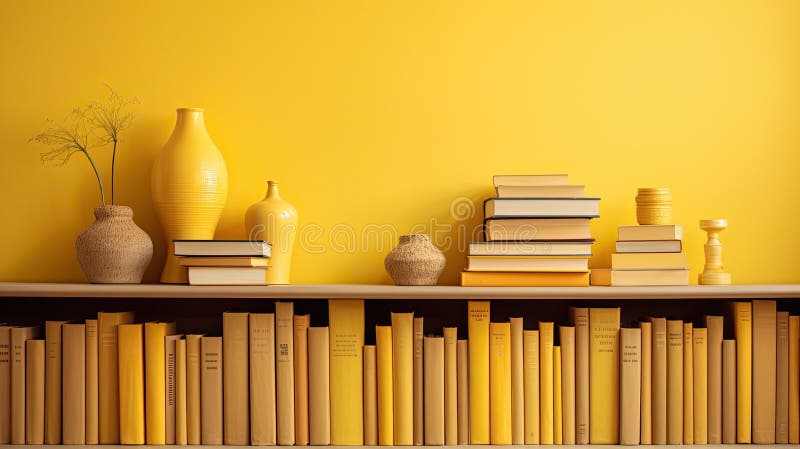 Size yellow book stock illustration. Illustration of relaxation - 313777407