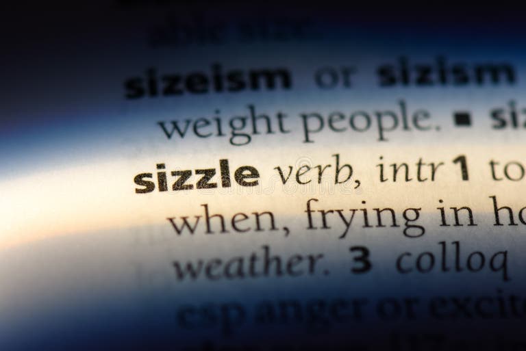 Sizzle stock photo. Image of english, info, definition - 126619620