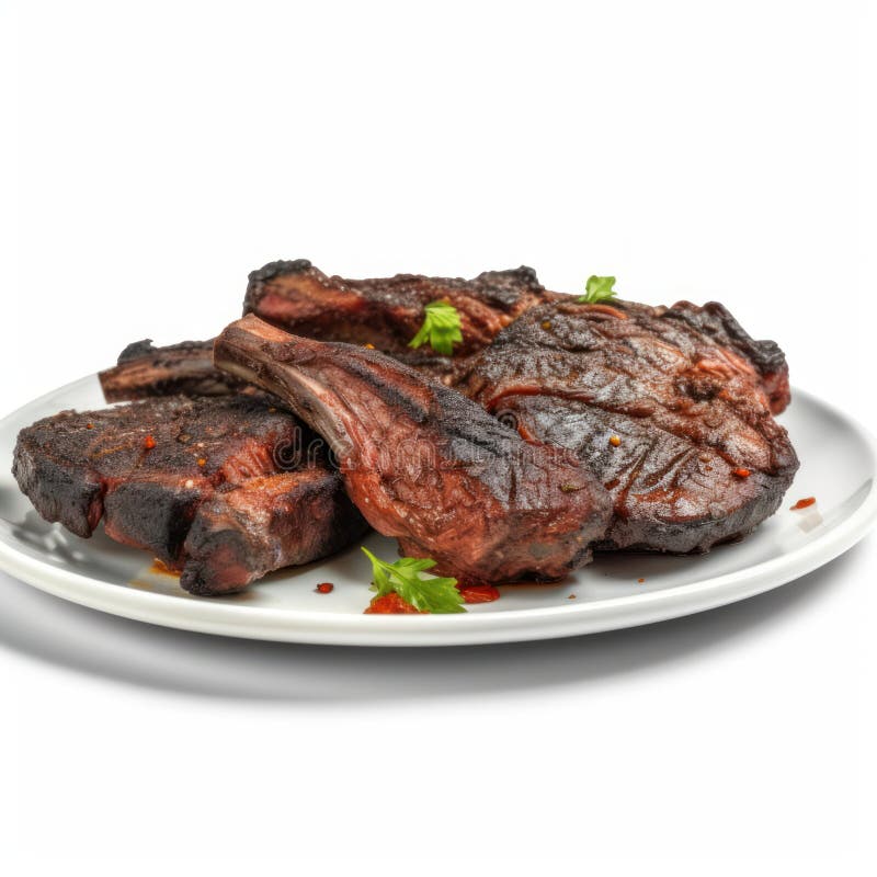 Sizzling Argentinean Asado: Grilled Meat on a Plate . Stock Image ...