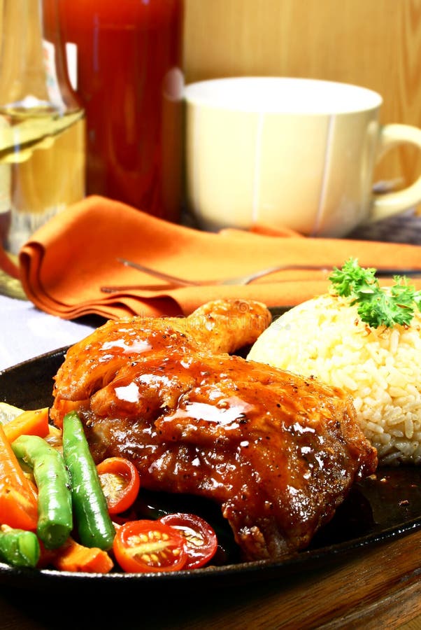 Sizzling chicken stock image. Image of cooking, chicken - 2676349