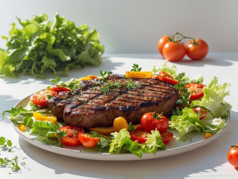 Sizzling Grilled Beef Fillet Steak for Your Next BBQ Party. Stock Photo ...
