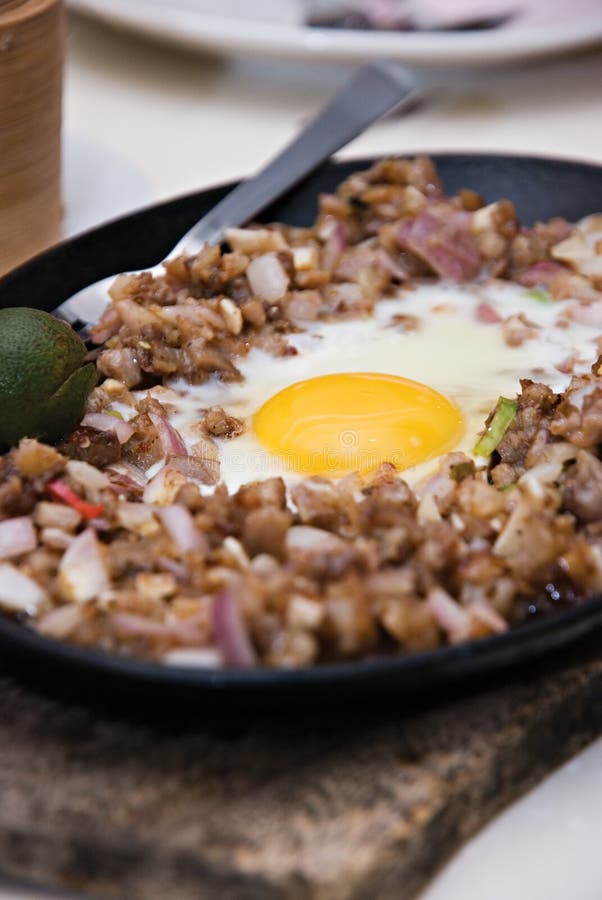 Sizzling Pork Dish stock photo. Image of iron, heat, onion - 14219466