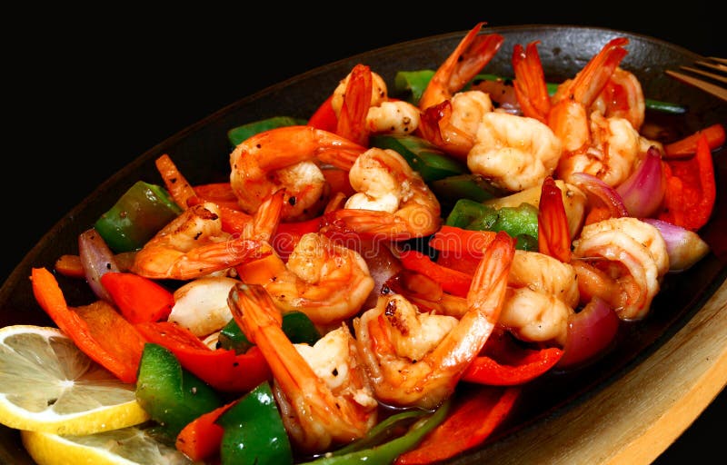 Sizzling prawns stock photo. Image of dine, shrimp, meal - 2728082