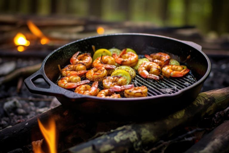 Campfire Shrimp Stock Illustrations – 56 Campfire Shrimp Stock ...