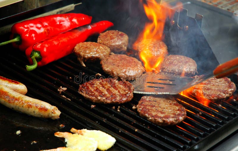 Sizzling Summer barbecue stock image. Image of garden - 2601383