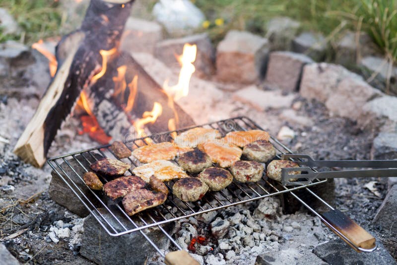 Sizzling Summer BBQ stock image. Image of nutrition, cook - 43845241