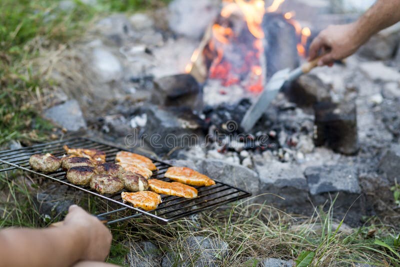 Sizzling Summer BBQ stock photo. Image of roasted, picnic - 43845284