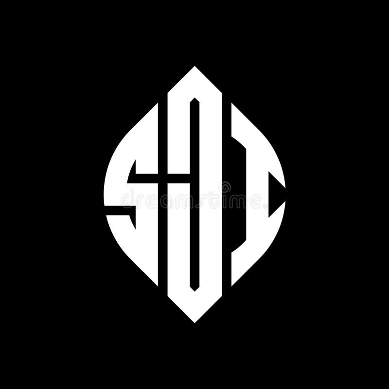 SJI Circle Letter Logo Design with Circle and Ellipse Shape. SJI ...