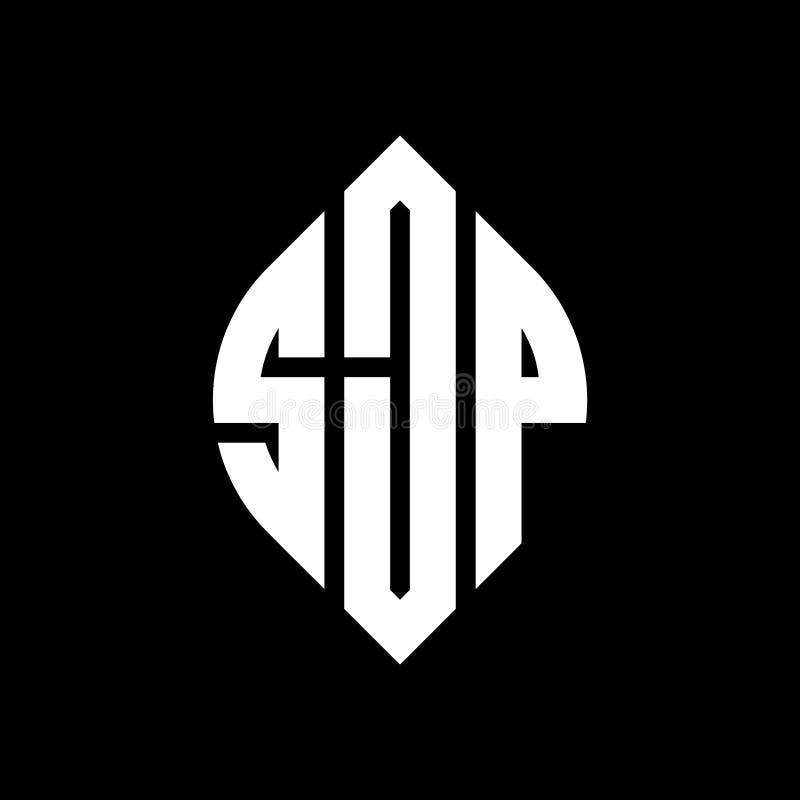 SJP Circle Letter Logo Design with Circle and Ellipse Shape. SJP ...