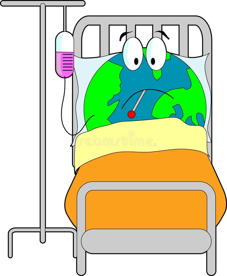 Sjuk Jord vektor illustrationer. Illustration av globalt - 1927735