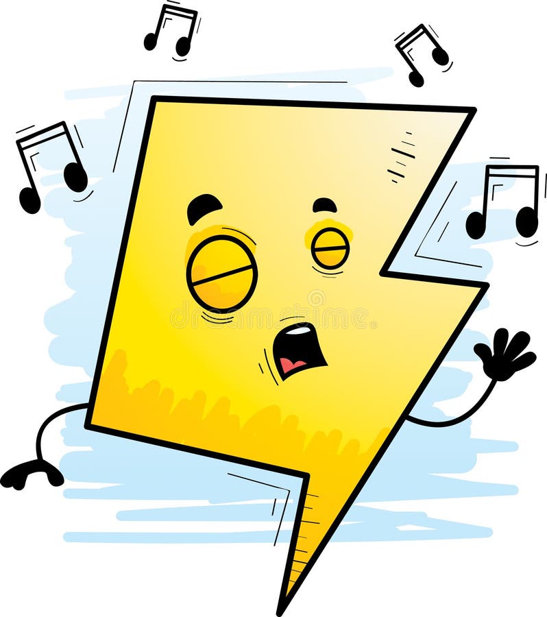 Sjunga För Tecknad Filmpojke Vektor Illustrationer - Illustration av ...