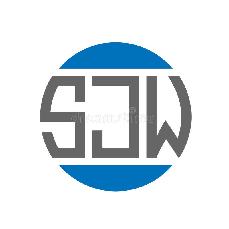 SJW Letter Logo Design on White Background. SJW Creative Initials ...