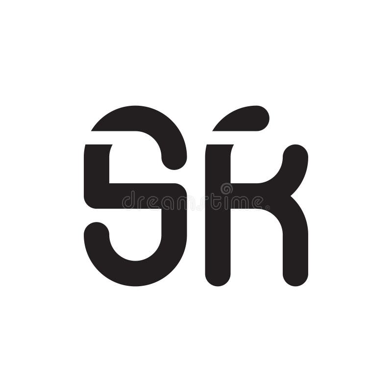 Sk Initial Letter Vector Logo Icon Stock Vector - Illustration of ...