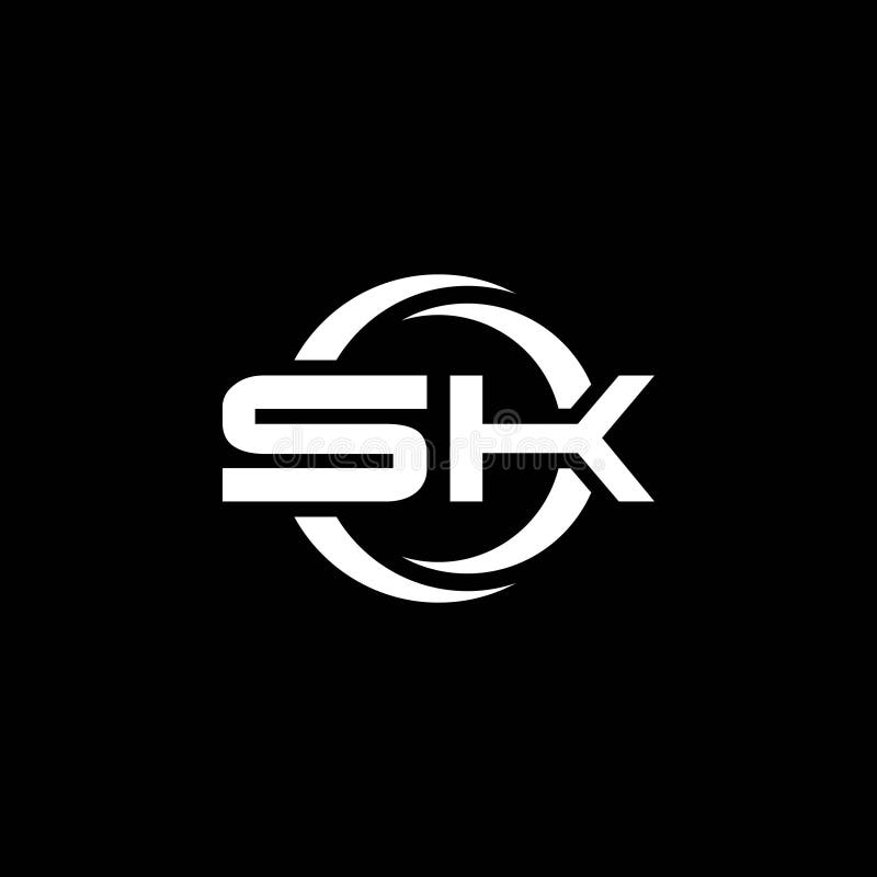 SK Logo Monogram Design Template Stock Vector - Illustration of graphic ...