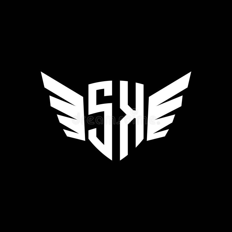 SK Monogram Wing Shape Style Stock Vector - Illustration of concept ...