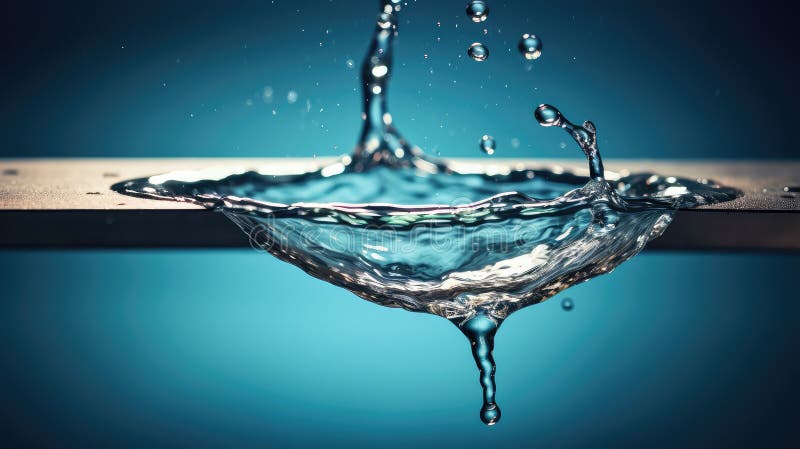 Sk water dropping in stock illustration. Illustration of descent ...