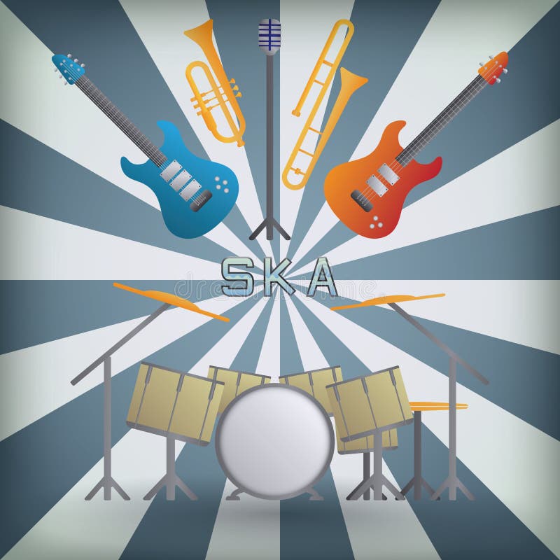 Ska ilustración del vector. Ilustración de herramienta - 44641411