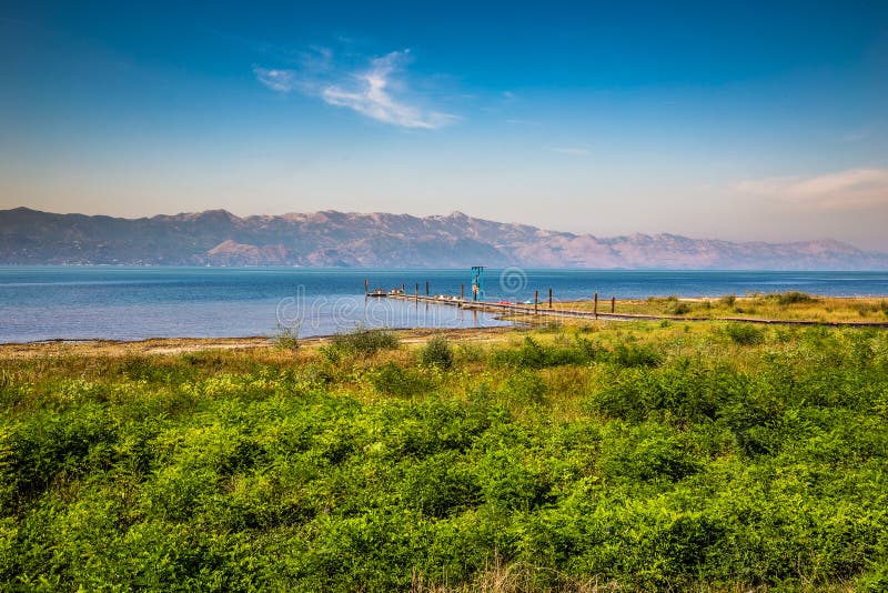 View Of Lake Shkodra, North Albania. Stock Photo - Image of mountains ...