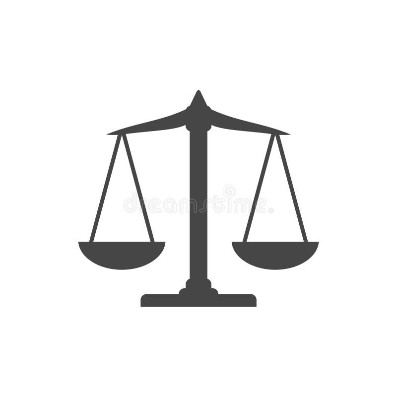 Symbol Justiz stock abbildung. Illustration von urteil - 174207837
