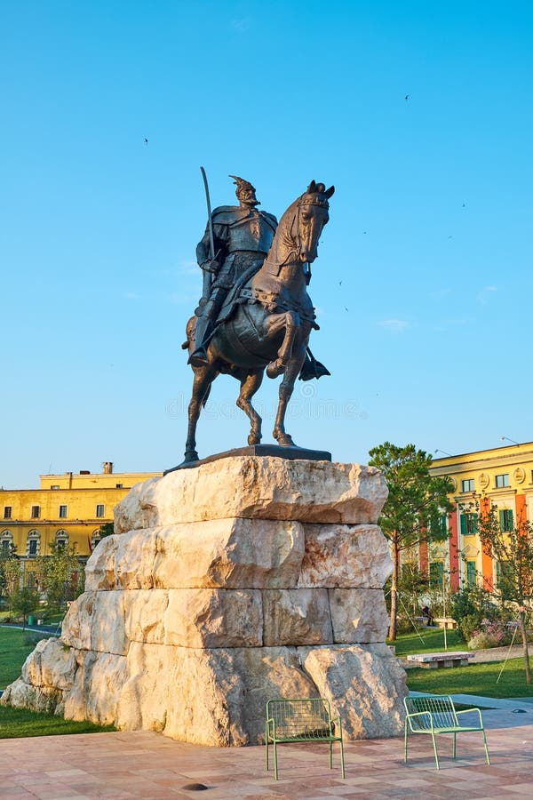 Skanderbeg Monument in the Center of Pristina Editorial Photography ...