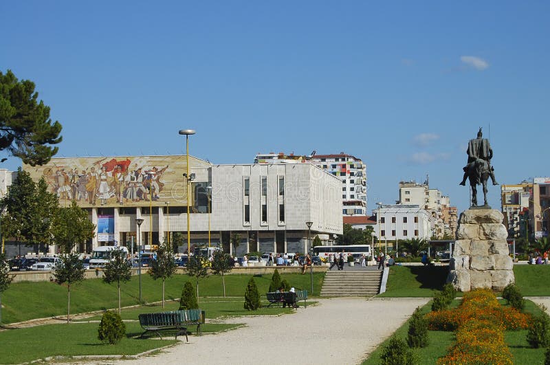 Skanderbeg Square - Tirana - Albania Editorial Photo - Image of ...