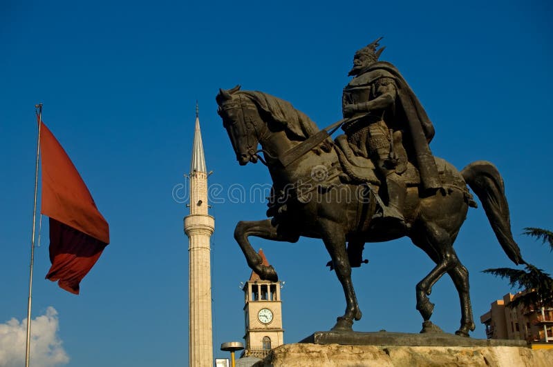 Skanderbeg, Tirana, Albania Stock Image - Image of koran, balkan: 9639139