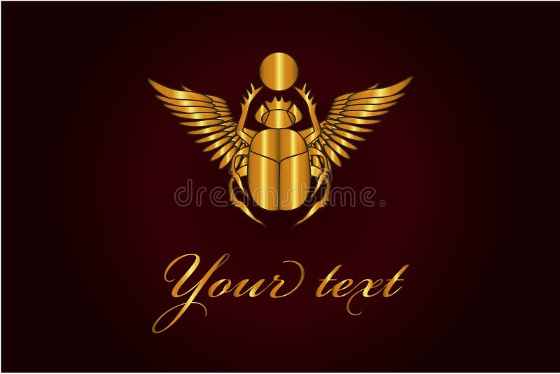 Skarabey,symbol of the sun stock vector. Illustration of forces - 55295589