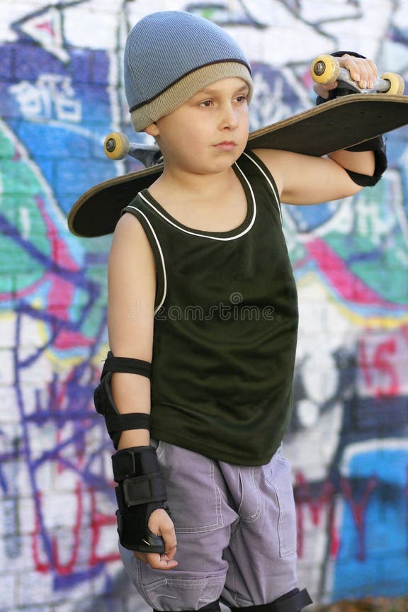 Skate kid stock photo. Image of color, pads, colourful, kidspics - 31998