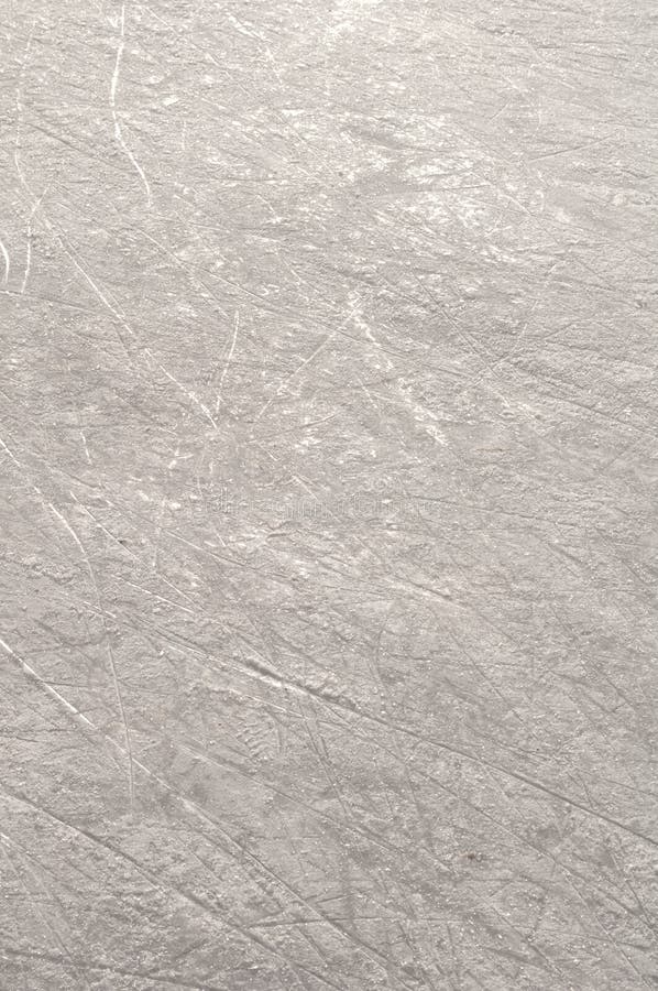 Skate Marks on the Surface of an Outdoor Ice Rink Stock Image - Image ...