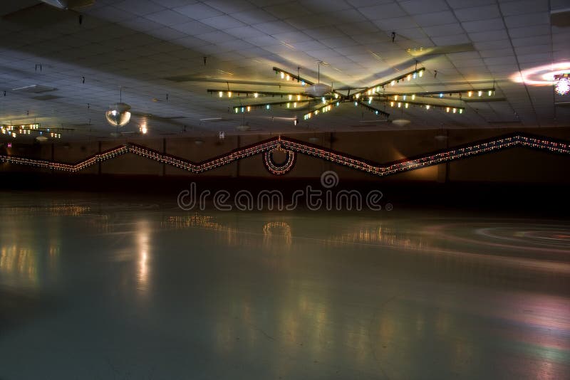 Skate rink stock image. Image of light, alone, roller - 1103857