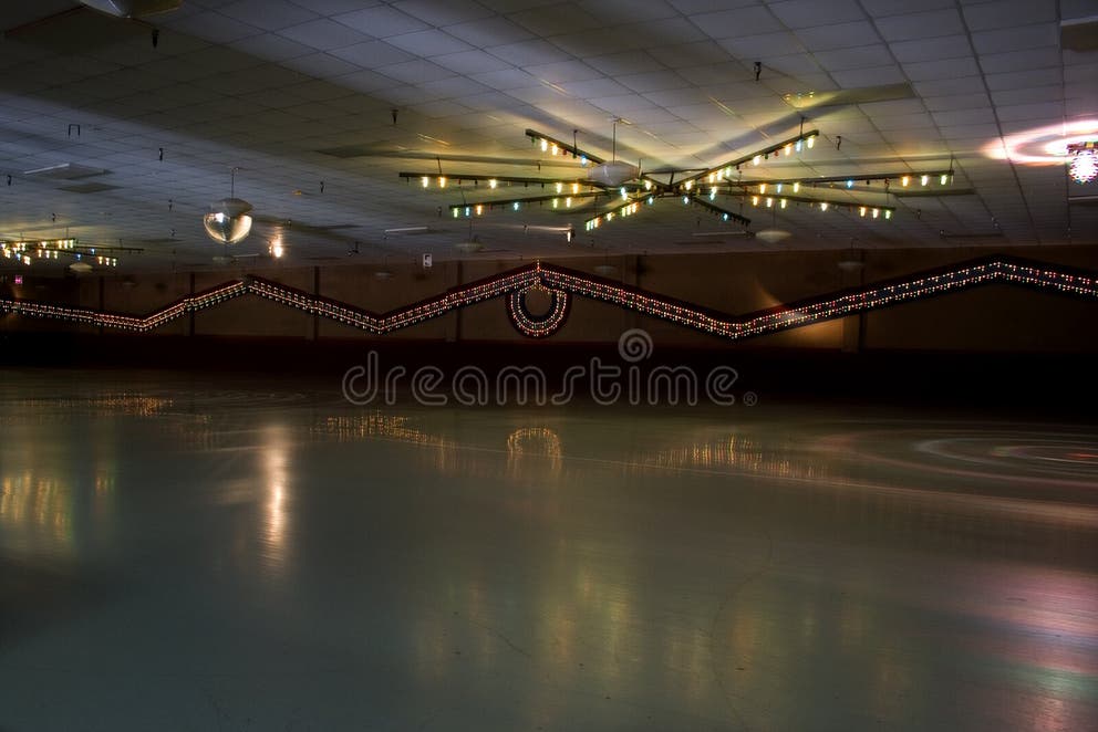 Skate rink stock image. Image of light, alone, roller - 1103857