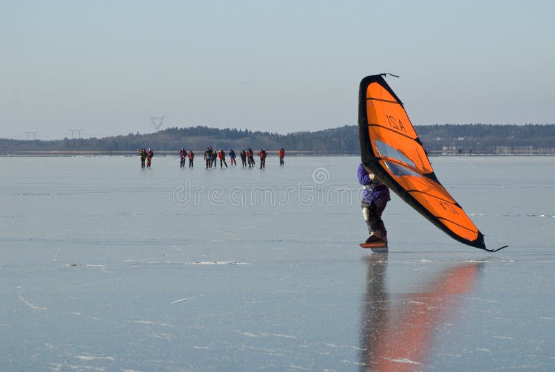 Skate Sailing and Tour Skaters Editorial Stock Image - Image of blade ...