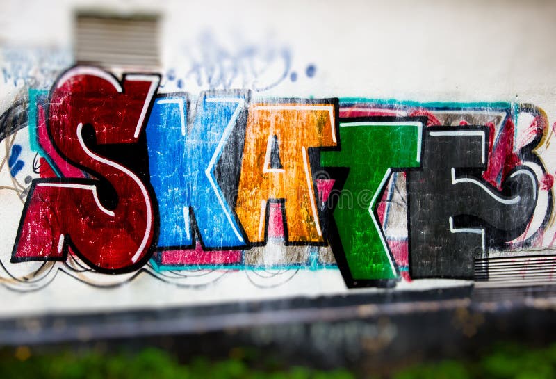 London - Graffiti on Skate Park #3 Editorial Stock Photo - Image of ...