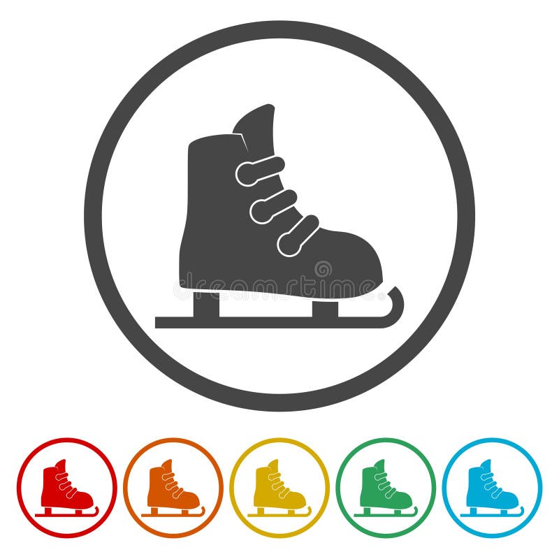 Skate Web Icons Set - Illustration Stock Vector - Illustration of ...