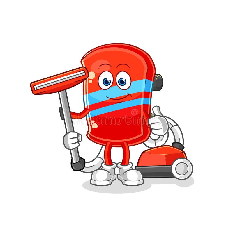Skateboard Clean with a Vacuum . Character Vector Stock Vector ...