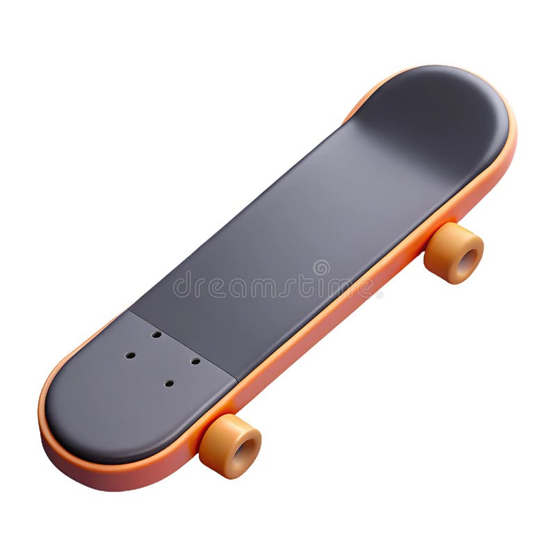 Skateboard Deck with Grip Tape Stock Illustration - Illustration of ...