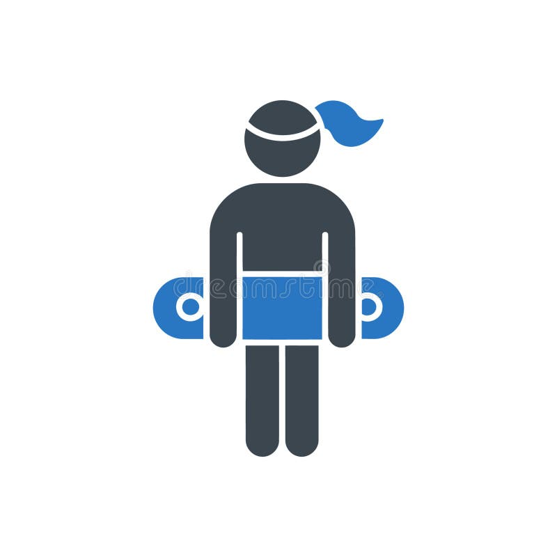 Skateboard Holding Figure Icon Stock Vector - Illustration of activity ...