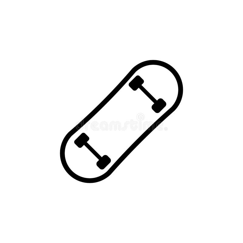 Skateboard Icon Logo Vector Stock Vector - Illustration of equipment ...