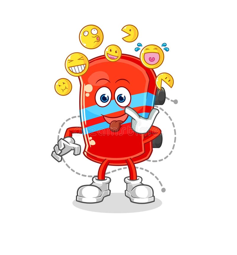 Skateboard Laugh and Mock Character. Cartoon Mascot Vector Stock Vector ...