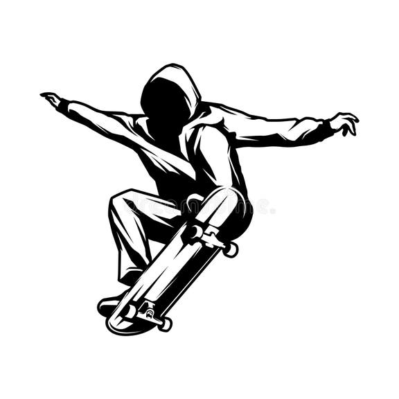 Skateboard Logo Vector. Skateboard Sticker Illustration Design Vector ...