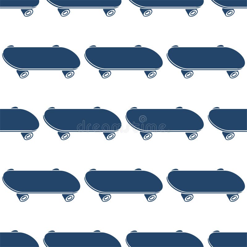 Skateboard Pattern Seamless. Skateboarding Ornament Stock Vector ...