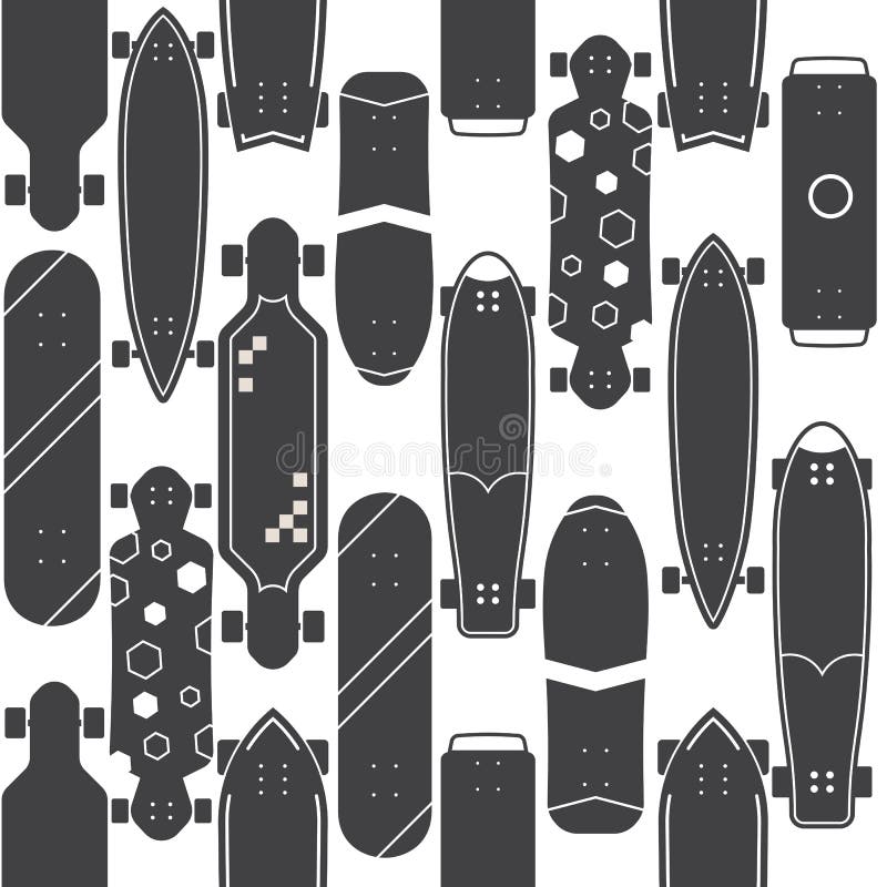Outline Longboard Stock Illustrations – 1,959 Outline Longboard Stock ...